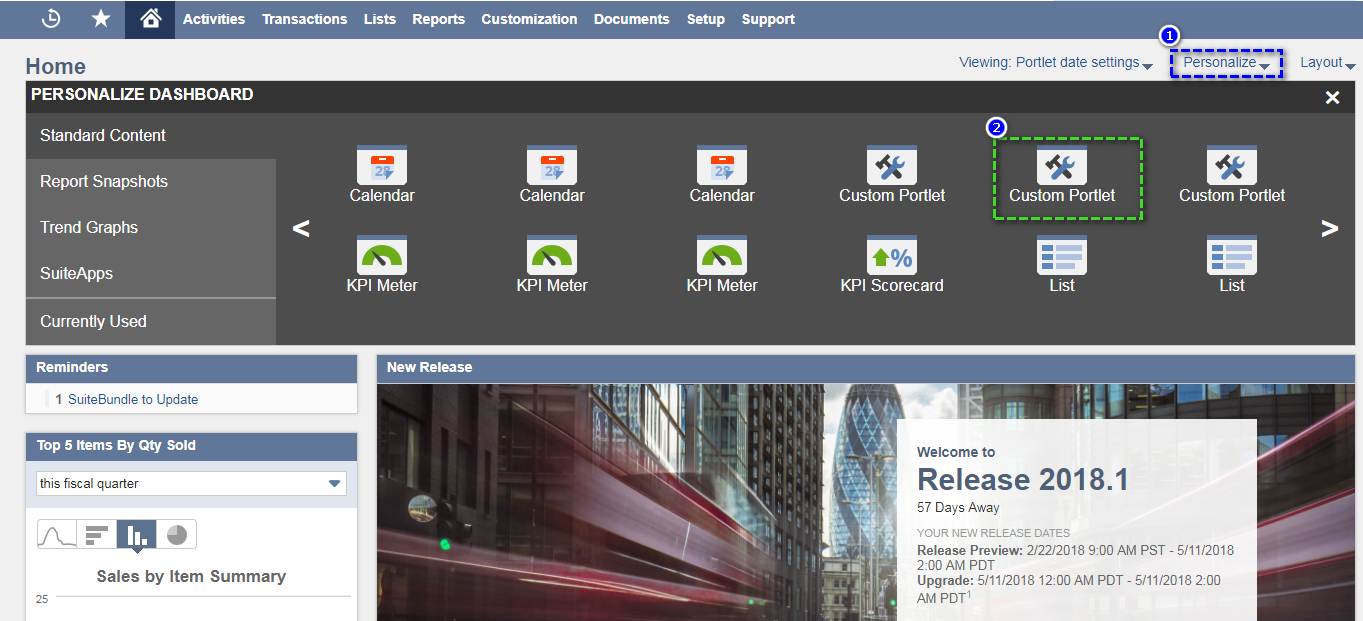 How to Customize Dashboard Layout and adding Custom portlet
